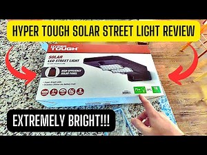 Hyper Tough Outdoor Solar Street 1000 Lumen Light Review Walmart Best Security Pole LED Lamp Bright