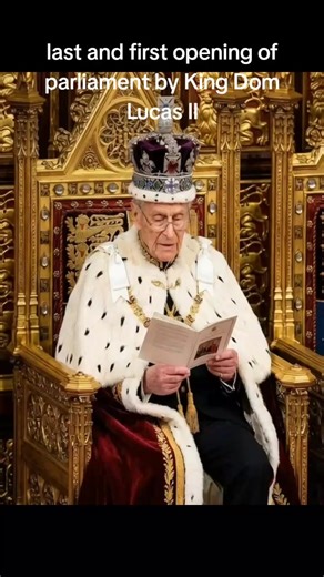 First and Last Opening of Parliament by King Dom Lucas II