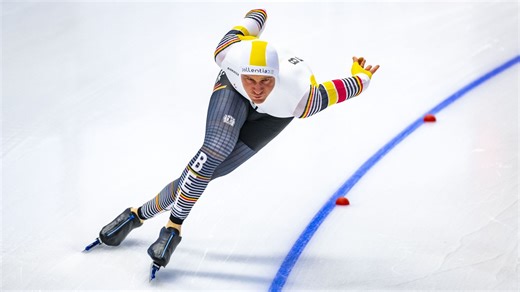 JO hiver, patinage de vitesse : Mathias Vosté 17e du 1000 mètres, or et record olympique pour Jordan Stolz - RTBF Actus