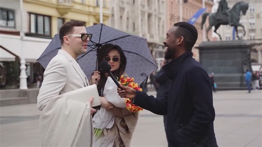 Practicing Croatian with natives on day two