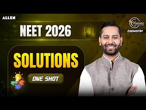 NEET 2026: Solutions One Shot | All Concepts & PYQs | Basic to Advanced Chemistry by Pulkit Jain Sir