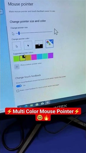 Multi Color Mouse Pointer 🤓🔥 #computer #education #viral #shorts #shortvideo