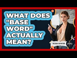 What Does "Base Word" Actually Mean?