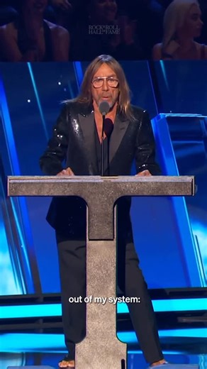 Rock & Roll Hall of Fame on Instagram: "A Michigan legend honors another as @iggypopofficial takes the stage to induct @thewhitestripes into the 2025 Rock & Roll Hall of Fame. #RockHall2025"