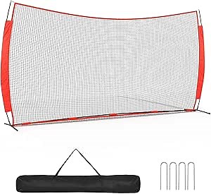 Sports Barrier Net,Sports Net,Barricade Backstop Net,Perfect for Baseball,Softball,Soccer, Basketball,Lacrosse