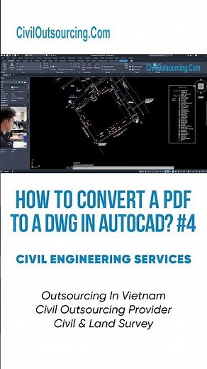 #4 How to convert a PDF to a DWG in AutoCAD