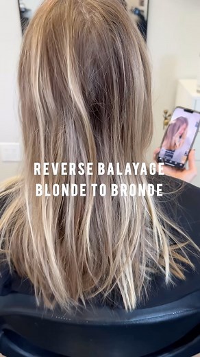 19K views · 454 reactions | Reverse balayage Blonde to Bronde...