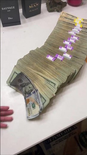 Stacks Of Cash 100s 50s and 20s #money #dollars #cash