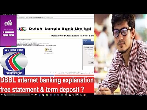 DBBL internet banking explanation and free statement & term deposit