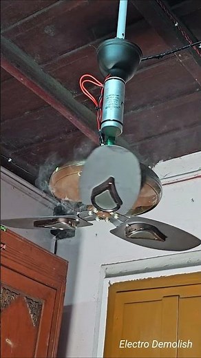 High Valued Capacitor Ceiling Fan Overclock #trending #ceilingfan #viral