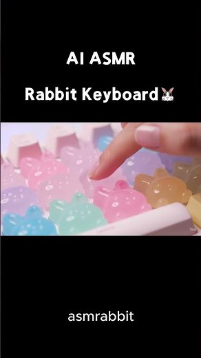 [ASMR⌨️🐇] Rabbit Keyboard Typing ASMR! #aiasmr #keyboardasmr #keyboard #typingasmr