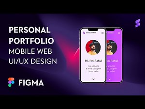 Personal Portfolio Mobile Website UI UX Design Tutorial in Figma