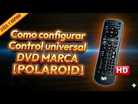 Código para DVD marca POLAROID. Control universal. 