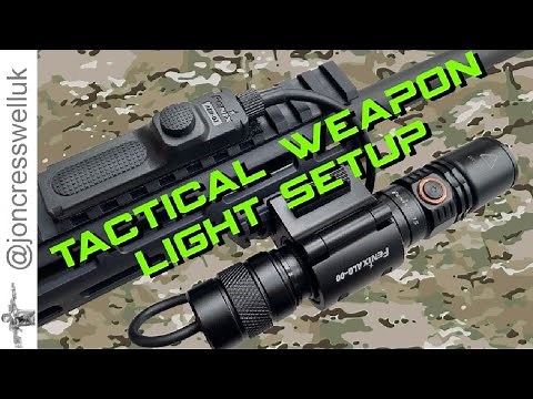 Fenix Tactical Flashlight & Remote Pressure Switch - unbox & mounting