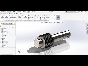 SolidWorks Tutorial -- Drive Shaft making in 3d | Learn SolidWorks