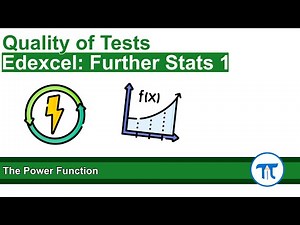 A Level Further Maths | Further Stats 1 | The Power Function