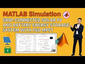 Grid Connected Solar PV and Battery Energy Storage System with P&O MPPT | Solar PV and Battery | P&O