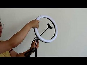 How to set up a whole set 12 inch LED ring light