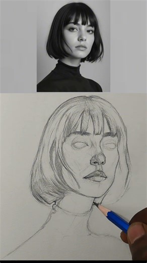 The NO-STRESS Way to Draw Heads (Loomis Method)" #loomismethod #drawing #pencilportrsit #drawingstyl