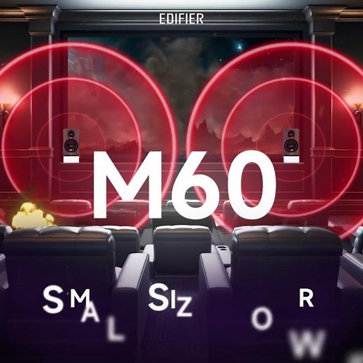 Experience Cinematic Grandeur with the compact yet powerful Edifier M60.