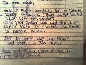 How to make a fake cast made of plaster