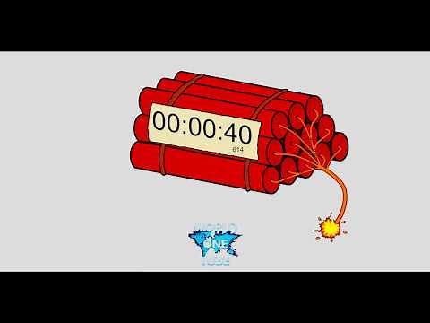 Countdown dynamite timer 4 minutes