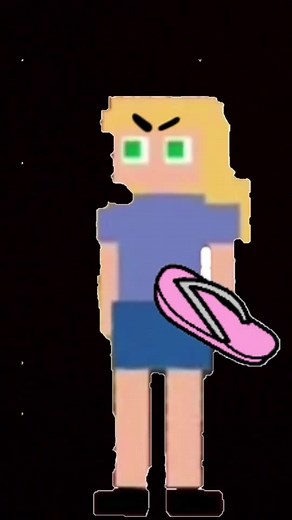 Animated Pixel Characters Adventure in a Black Background