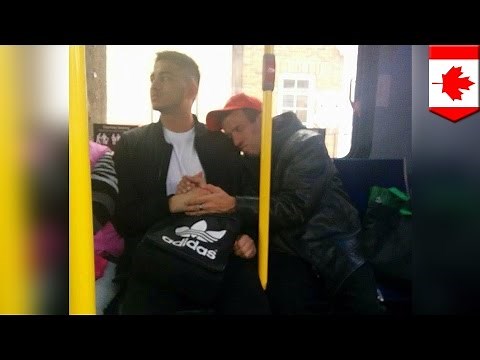 Man lets special needs person hold hand on bus: Cuotto's act of kindness goes viral - TomoNews