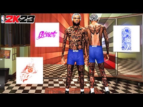 BEST TATTOO TUTORIAL IN NBA 2K23! BEST DRIPPY TATTOOS FOR BOTH GENS!