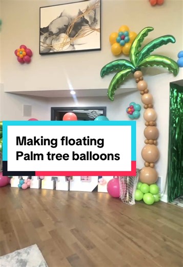 A little behind the scenes of how we put the pieces of our floating palm tree balloons together!! This is hands down the best way to do a DIY palm tree. AND you can make these as tall and you want!!