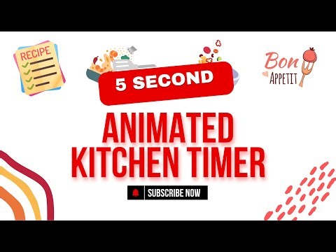 5 Seconds Cooking Timer | Animated Timer with Ticking Sound