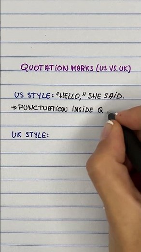 Quotation Marks: US vs UK