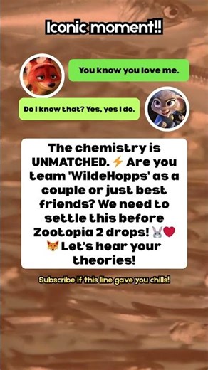 Are Nick and Judy more than just friends? 🦊❤️🐰 #shorts #zootopia #wildehopps