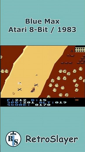 Blue Max Gameplay Atari 8 Bit