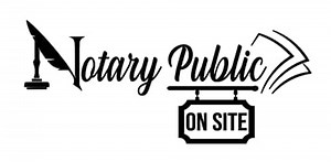 Notary Public On Site Window Vinyl Decal for Store Front Notary Services Retail Vinyl Window Sticker Retail Store Window Signage (5" x 11.5")