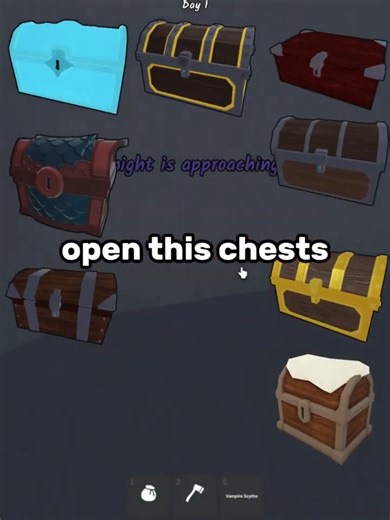 open chests in 99 night in the forest