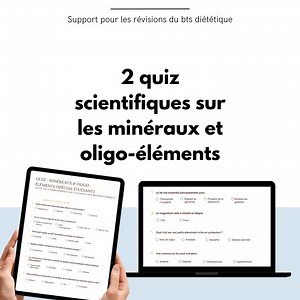 Pack of 2 Minerals & Trace Elements Quiz, General Public, Student Level | Nutrition Micronutrients | Printable PDF - Etsy