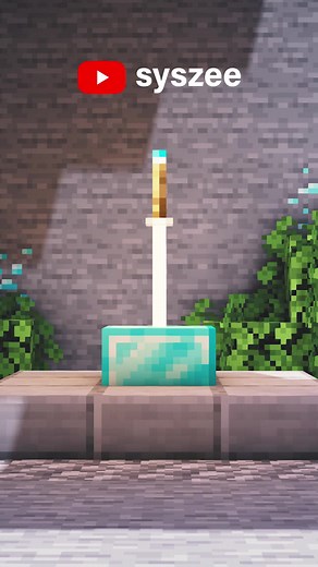 Minecraft Rock Sword Decoration