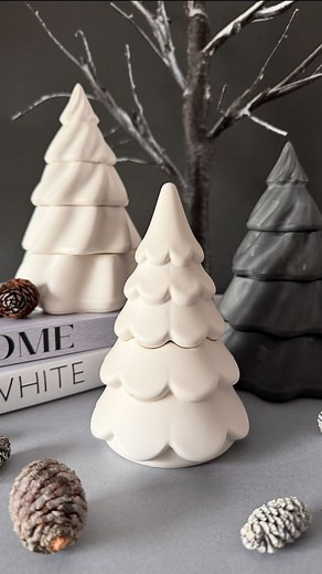 6.5K views · 11 reactions | 懶 how we make our stacking Christmas tree candles - just need the addition of some Christmas scented wax and they’re good to go . . . . . #thescentshed #handmade #jesmonitehomeware #bts #neutraldecor #christmasvibes #christmascandles | the_scent_shed | Facebook