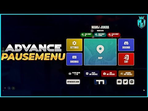 Pause Menu Script for ESX Servers | Upgrade Your FiveM Menu UI | MJ DEV