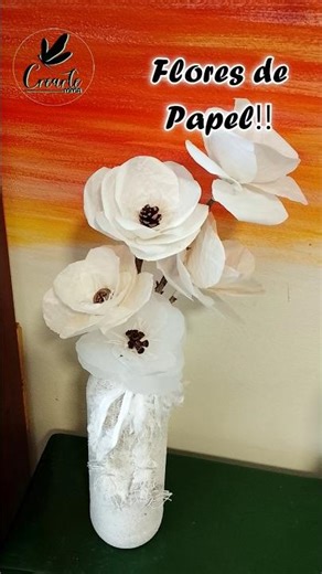 #flores de papel #ideas #diy Ramo de flores #diyideas #reciclar #reciclado #flowers #ramos