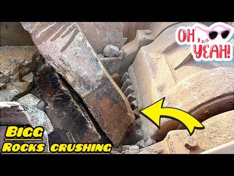 BIG ROCK 🪨Crusher Machine - FULL Powerful Process A Giant in Action- Big Rock Crushing#asmrvideo