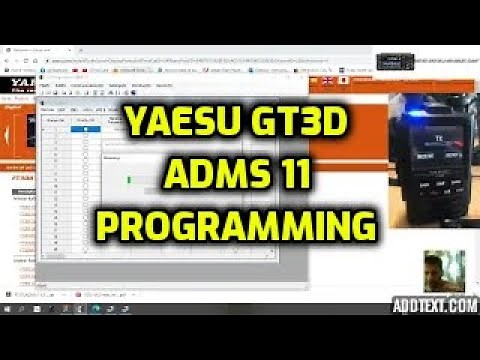 YAESU FT3D-FREE ADMS-11 Programing software -Using SCU19 cable