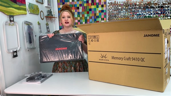 2.4K views · 27 reactions | Join Janome Educator Miriam Coffey as she unboxes the Memory Craft 9410QC! More information on this machine can be found on our website at https://www.janome.com/machines/sewing/horizon-memory-craft-9410qc/ . | Janome Sewing Machines | Facebook