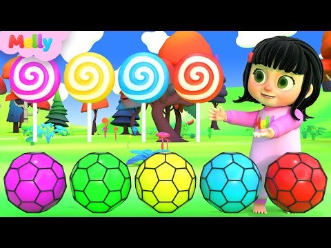 कलर स्क्विश बॉल फ़िंगर फ़ैमिली | Color Squish Ball Finger Family | Melly Hindi Rhymes