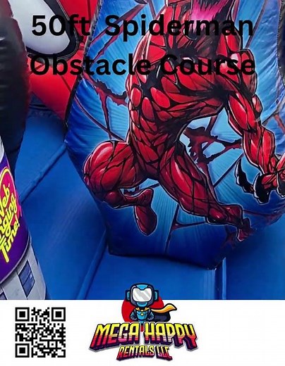 50ft Spiderman Obstacle Course