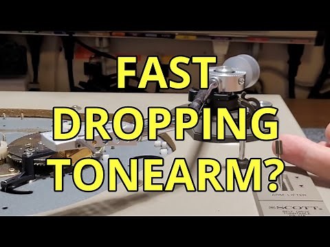How To Repair a Fast Dropping Turntable Tonearm