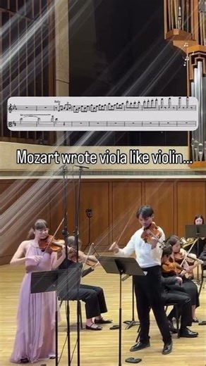 Mozart wrote Viola like it’s Violin 🎶 (cr - jasonlanviola)