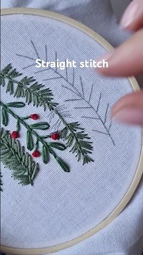 🎄 Cozy Christmas Tree Embroidery Pattern for Beginners #embroidery #christmas #tutorial #diy #craft