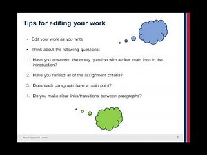 Editing and proofreading